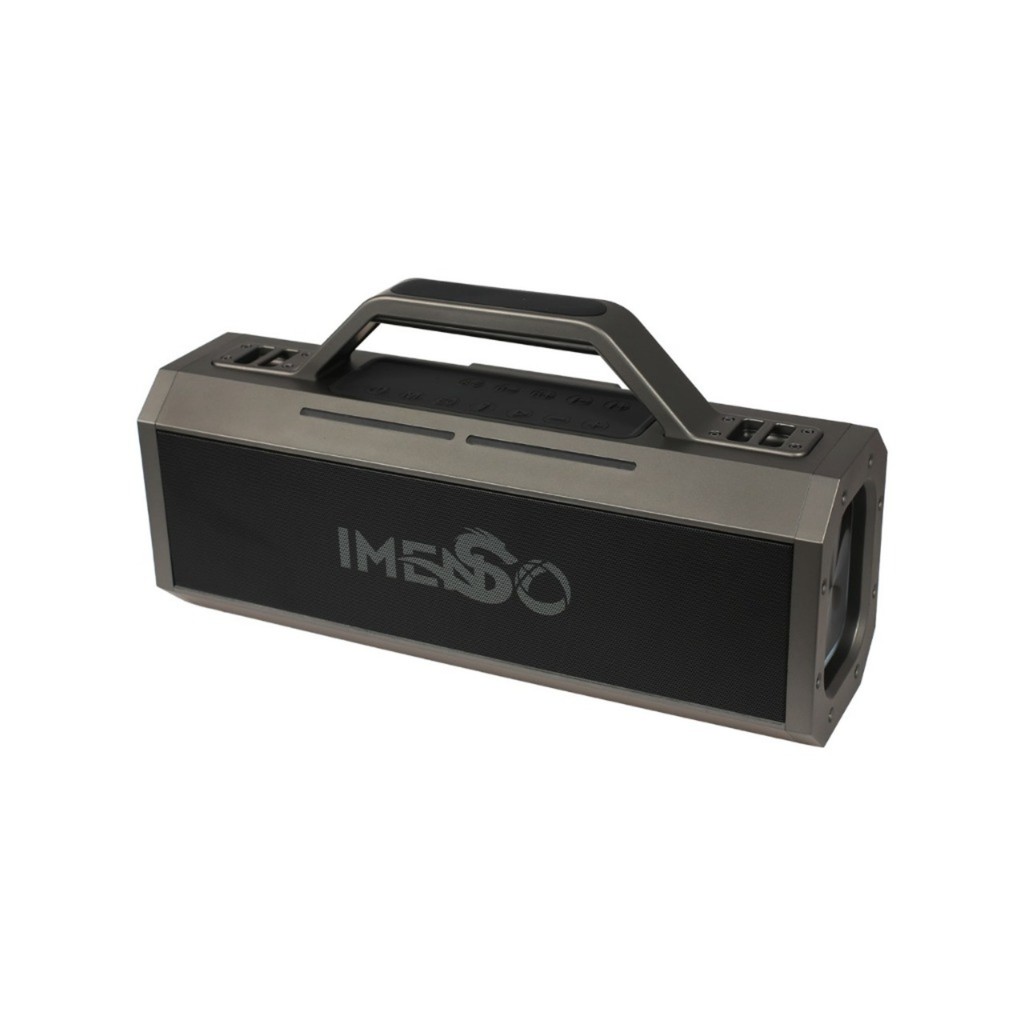 Caixa de Som Imenso X52 Bluetooth 140w com 2 Microfones e Bateria ...
