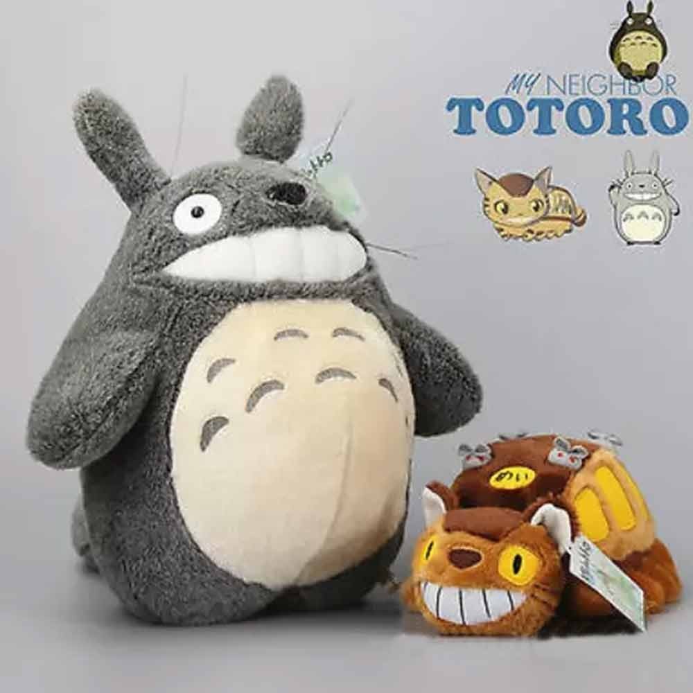 Studio Ghibli My Neighbor Totoro Cat Bus Grin Totoro Plush Doll Soft