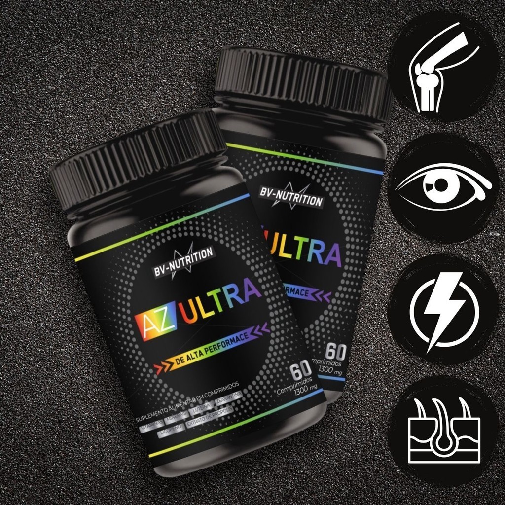 KIT Multivitamínico AZ ULTRA/ kit com 120 Comprimidos - BV Nutrition ...