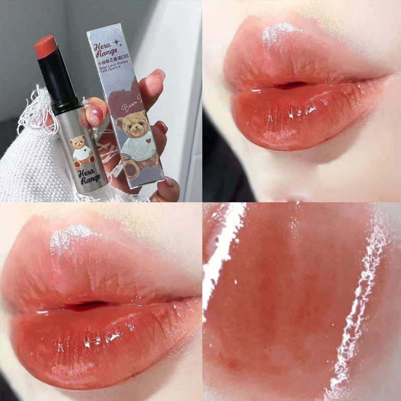 Herorange Bear Love Honey Language Lipstick Batom Hidratante Duradouro ...
