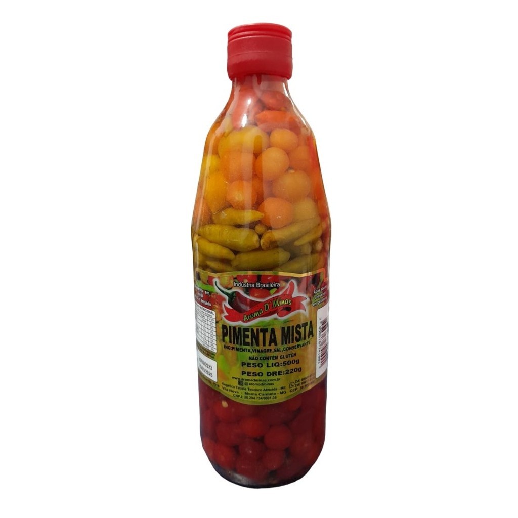 Pimenta Mista Em Conserva 200G Mix de Pimenta em conserva | Shopee Brasil