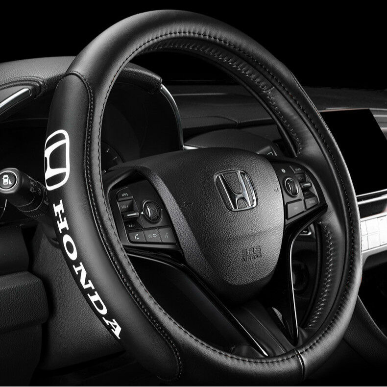 Volante De Couro Para Honda crown Road URV Dez Cívicos CRV xrv EX5 rs150r Cidade rs150r jazz ...