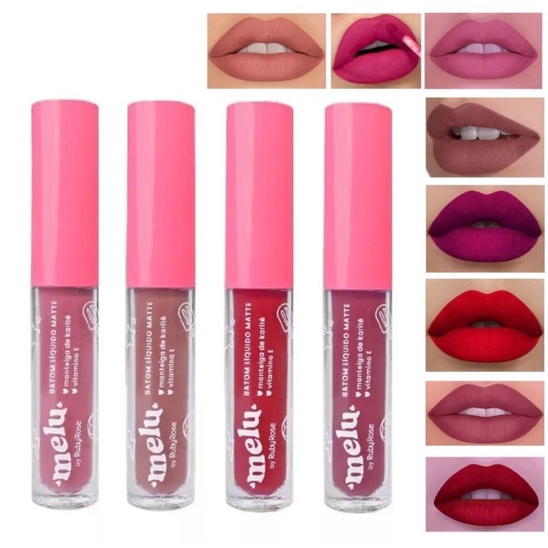 Batom Líquido Matte Melu By Rose RR-563 | Shopee Brasil