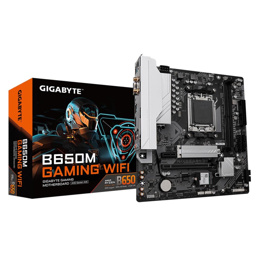 Placa Mãe Gigabyte B650M Gaming WIFI, Chipset B650, AMD AM5, M-ATX ...