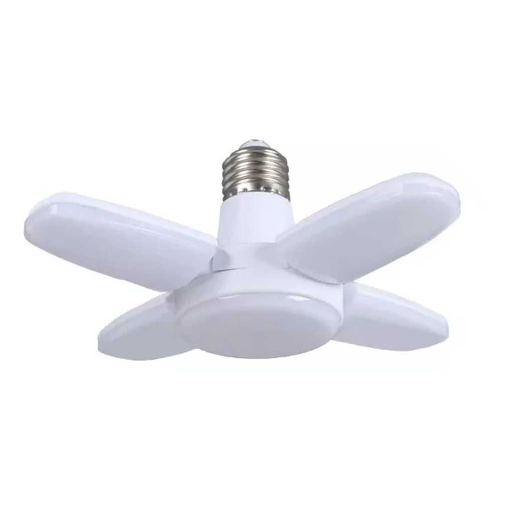 Lâmpada Fan Led 28w Branco 6500k 4 Pétalas + Bulbo Bi-volt | Shopee Brasil