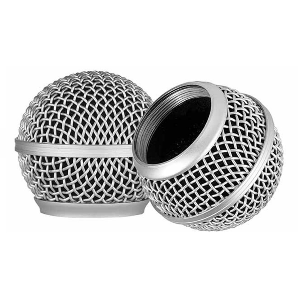 Kit 2 Globo Metálico P/ Microfone Sm58 Beta 58 Shure Leson.. | Shopee ...