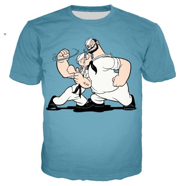 Camiseta Masculina Popeye X Brutus Popai T-shirt | Shopee Brasil
