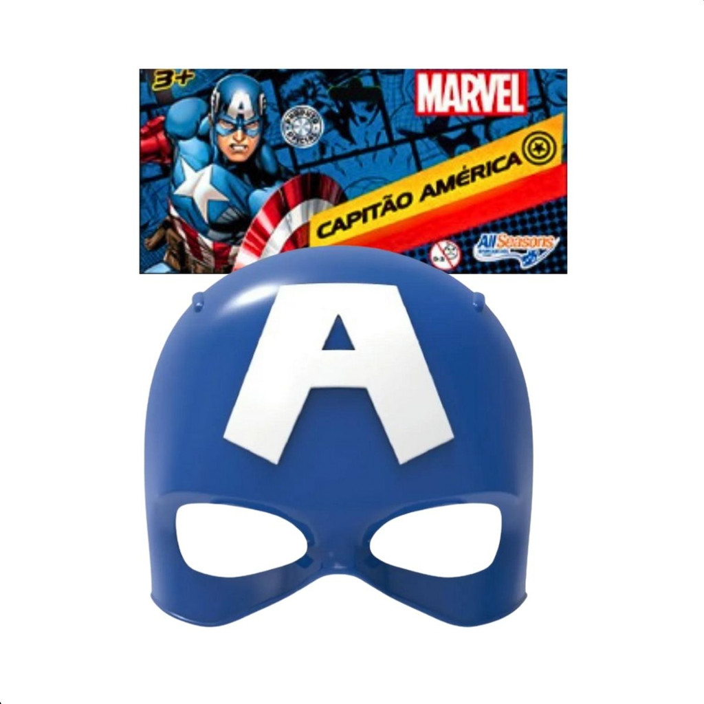 MASCARA MARVEL CAPITAO AMERICA ALL SEASONS | Shopee Brasil