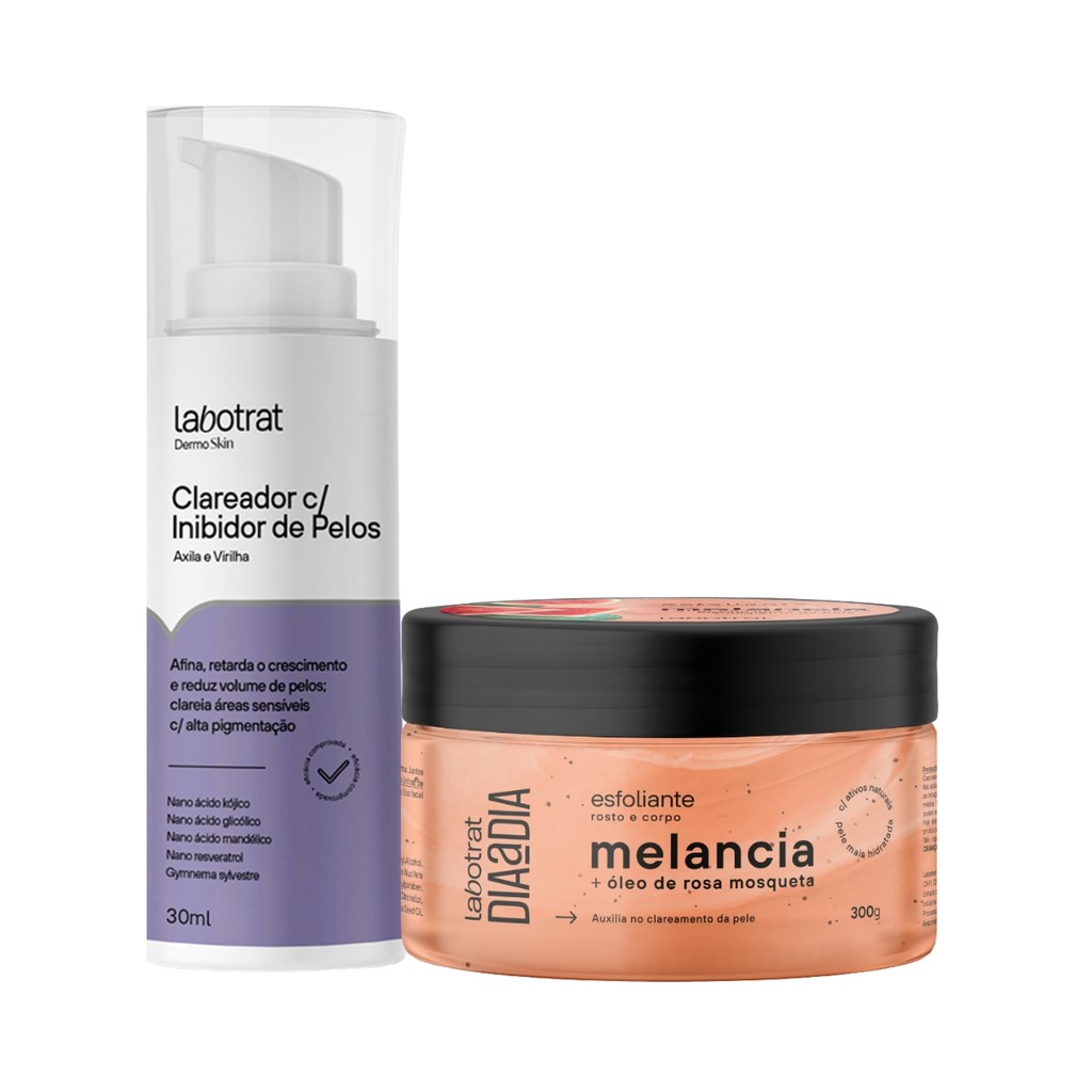 Kit Clareador Íntimo Inibidor Pelos E Esfoliante Labotrat | Shopee Brasil