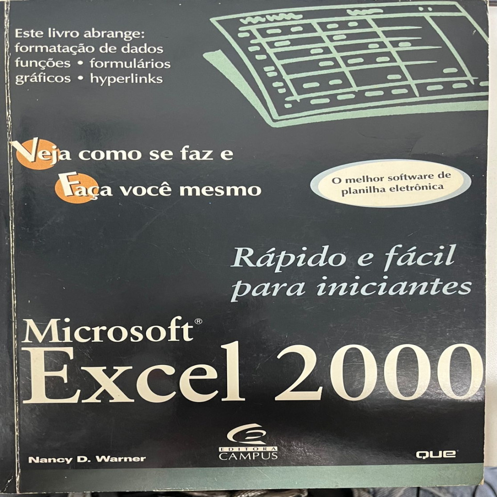 Microsoft Excel 2000 autor Nancy D. Warner | Shopee Brasil