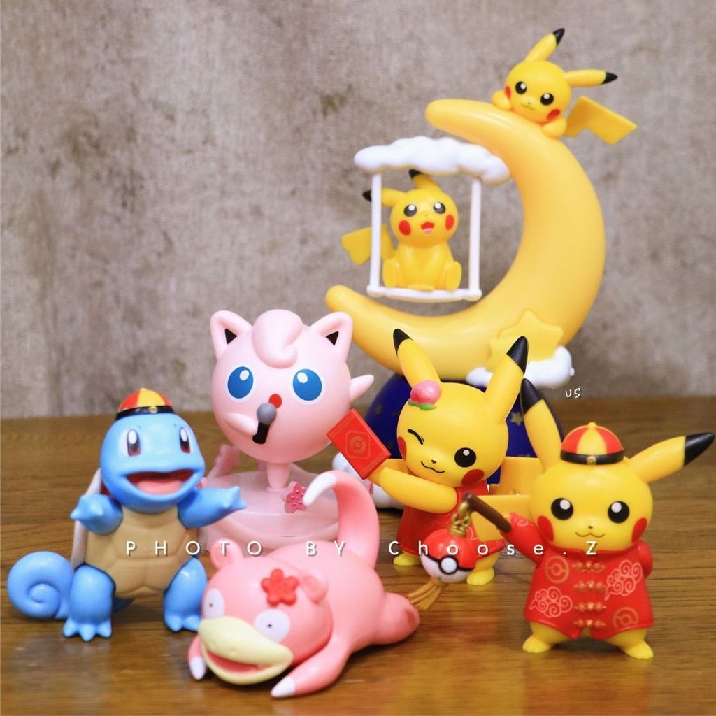 Kfc KFC Pokémon Pikachu Brinquedo Fat Ding KFC Dumb Beast Meow Figura ...