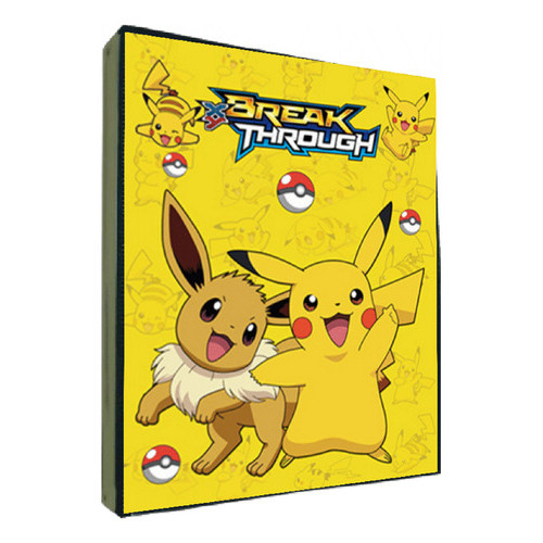 Pikachu Eevee Album Pokemon Capa Dura Porta 180 Cartas Cards | Shopee ...