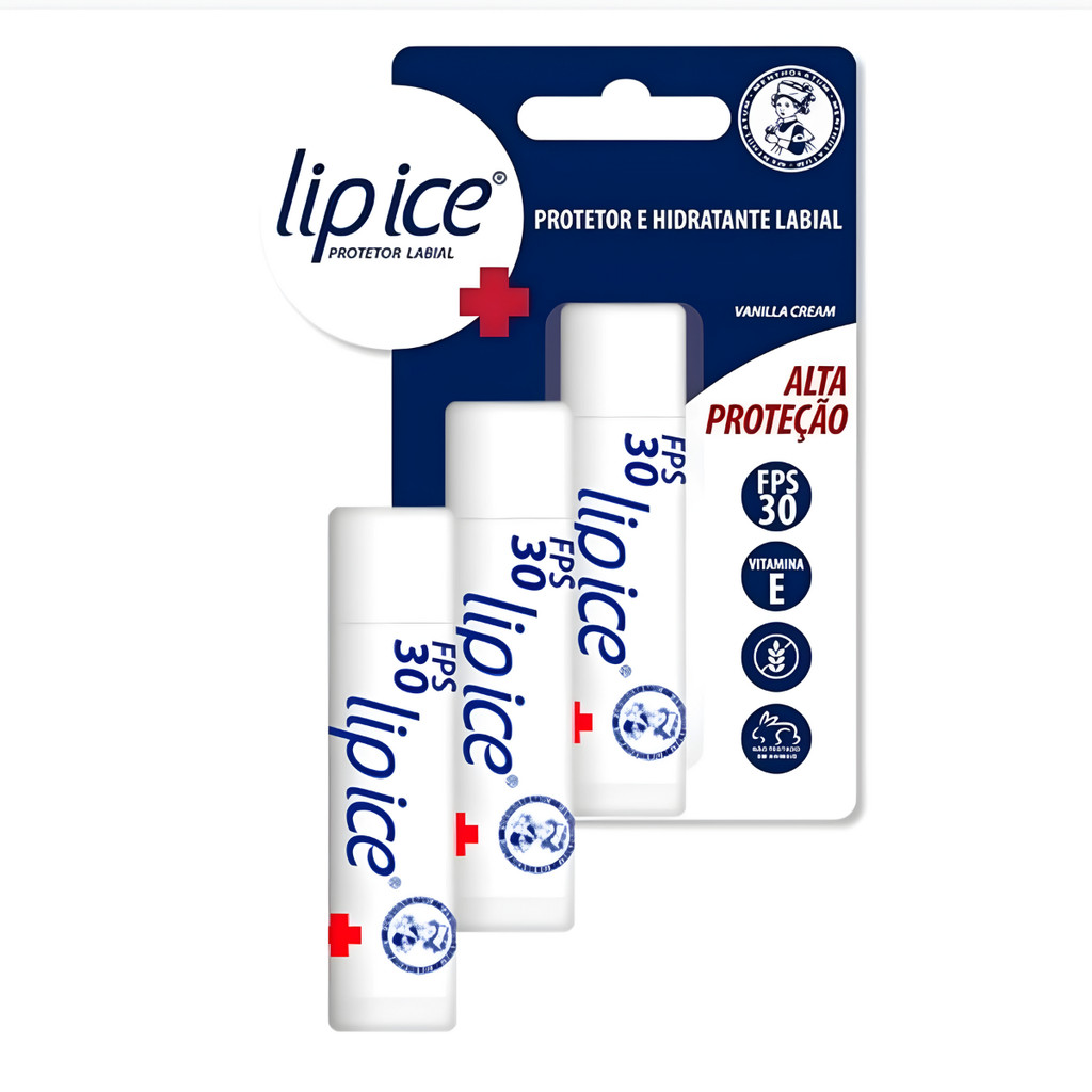 3 Und Protetor Labial Lip Ice Med Repair | Shopee Brasil