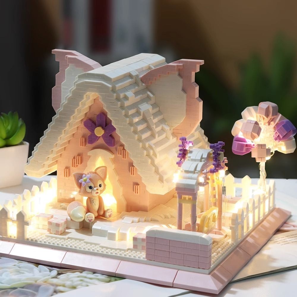 Compatível com blocos de construção Lego Lingna Belle Disney Castle ...