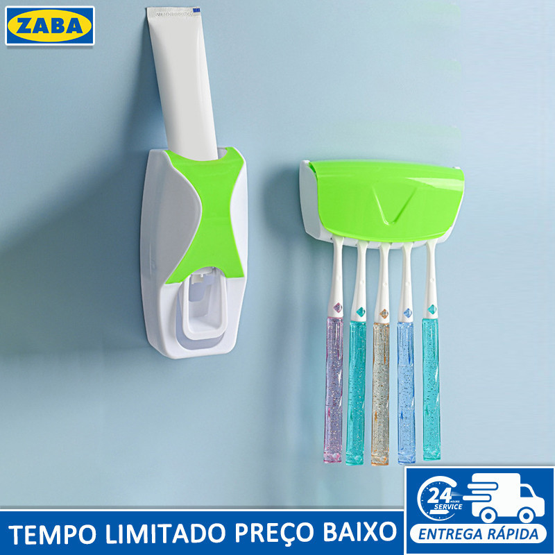 Dispenser Automático Pasta De Dente Com Suporte, Porta Escova ...