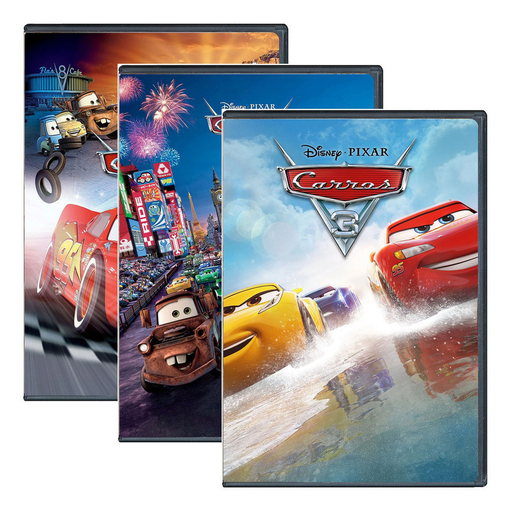 Dvd Carros 1 2 3 Trilogia Disney 3 Dvd | Shopee Brasil