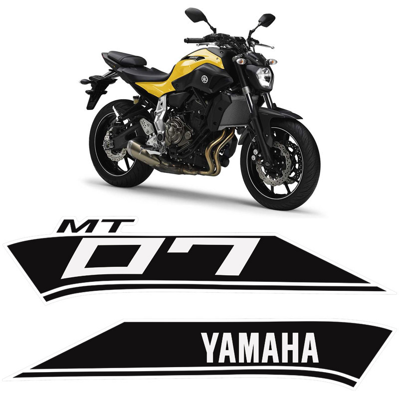 Adesivo Tanque Lateral Yamaha Mt07 Mt-07 Preto Mt093 | Shopee Brasil