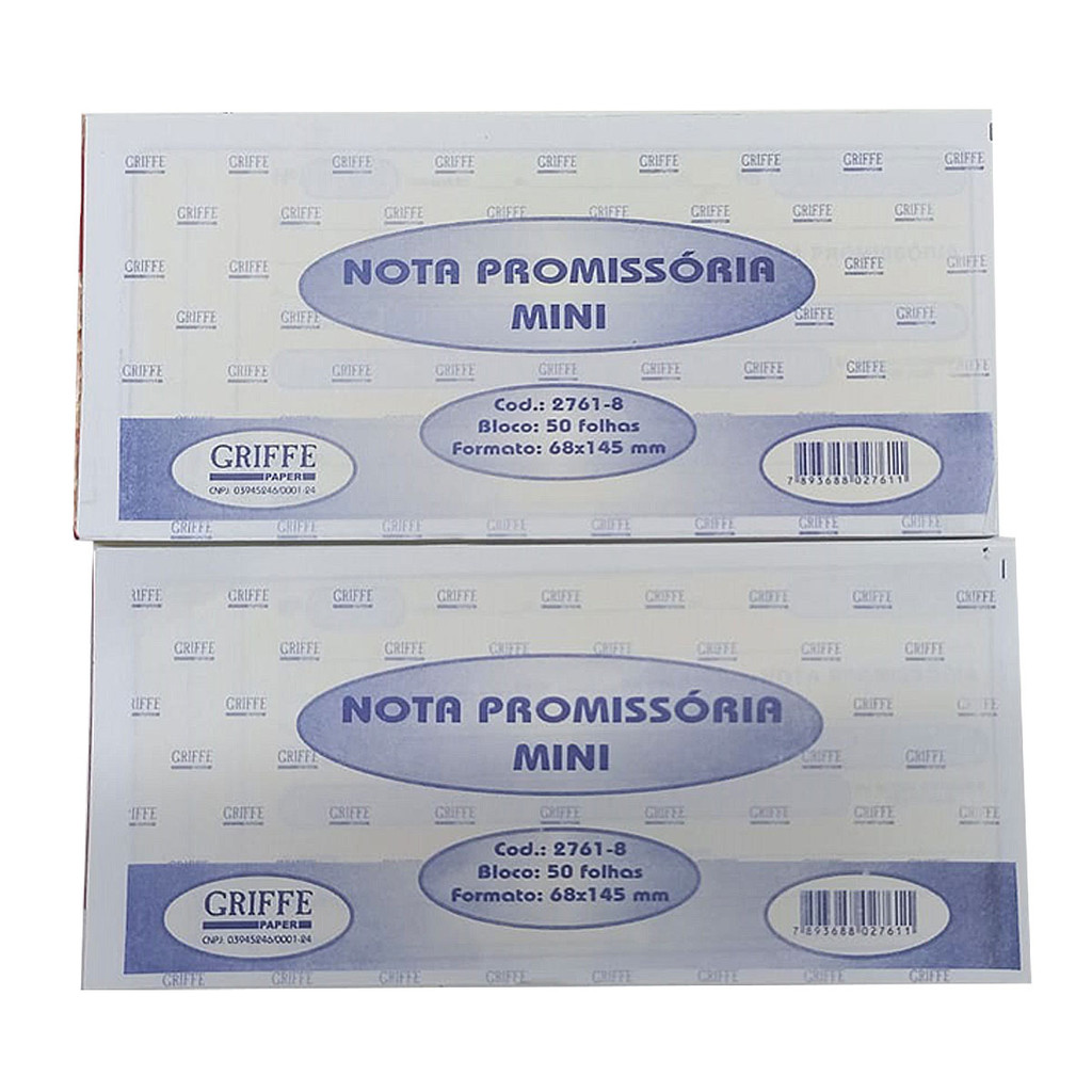 Nota Promissoria Mini Griffe 50f C 20 2761 8 Shopee Brasil