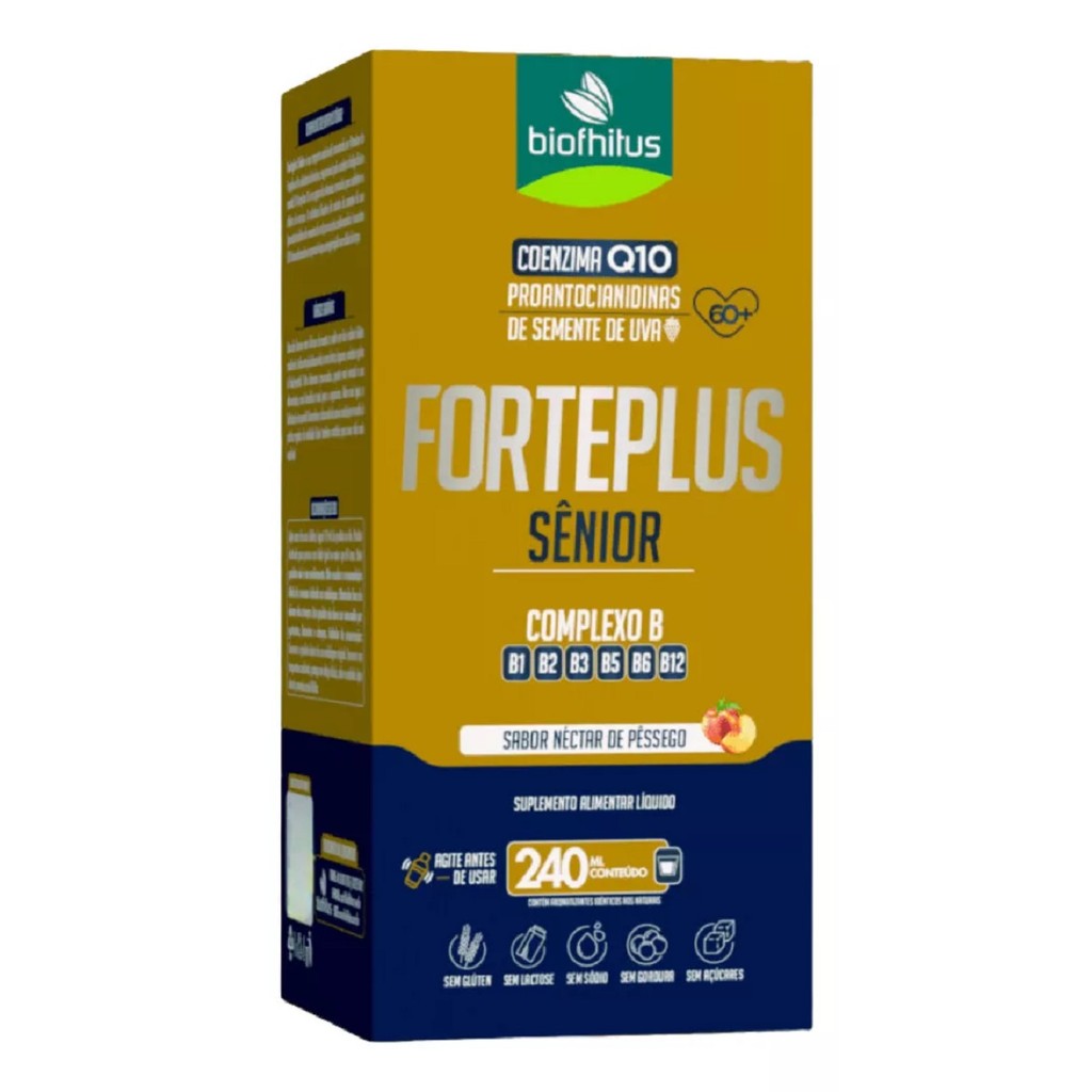 Forteplus Sênior 60+ Vitaminas Complexo B 240ml - Biofhitus | Shopee Brasil