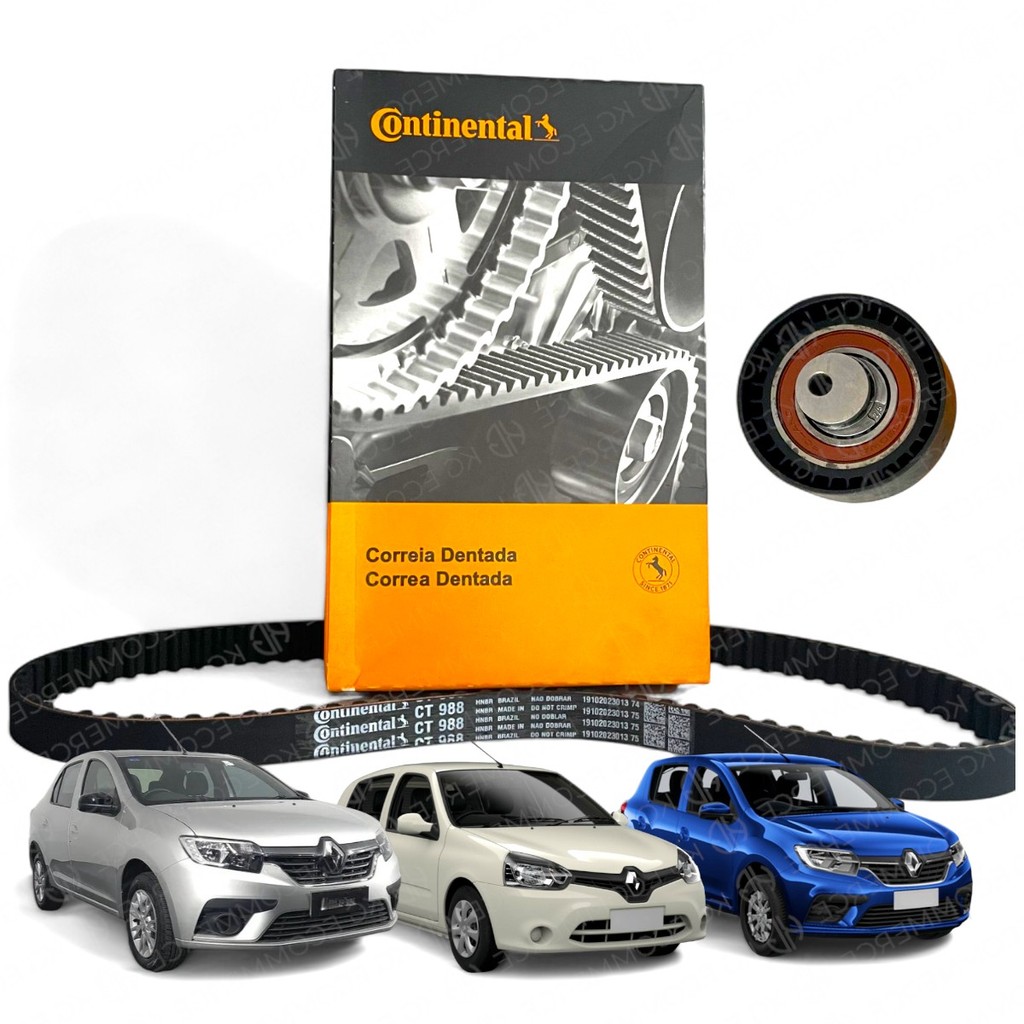 Kit Correia Dentada + Tensor Kangoo Logan Sandero 1.6 8v | Shopee Brasil