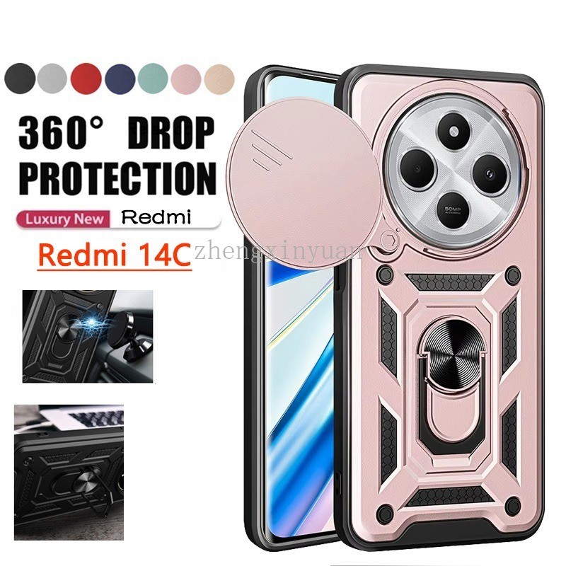 Caixa Para XIAOMI POCO C75 Redmi 14C 4G 5G 2024 Slide Camera Lens ...