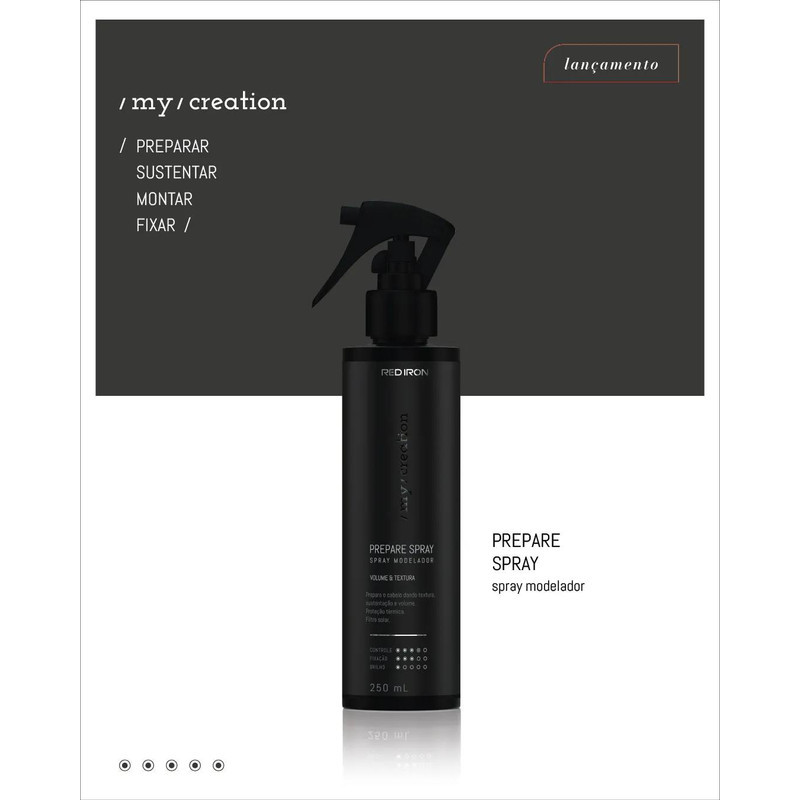 Red Iron My Creation Spray Prepare Modelador 250ml | Shopee Brasil