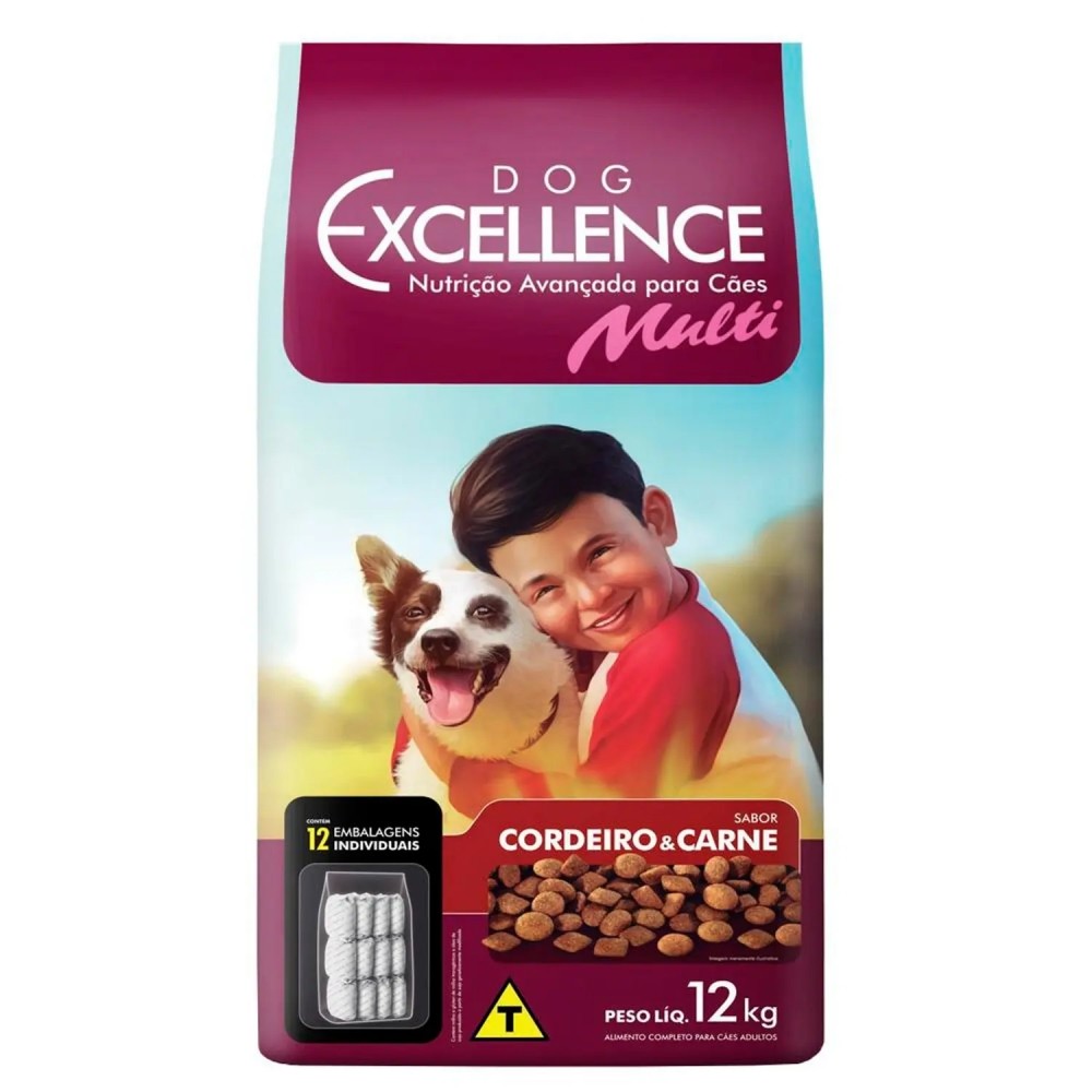DOG EXCELLENCE MULT CORDEIRO E CARNE 12KG | Shopee Brasil