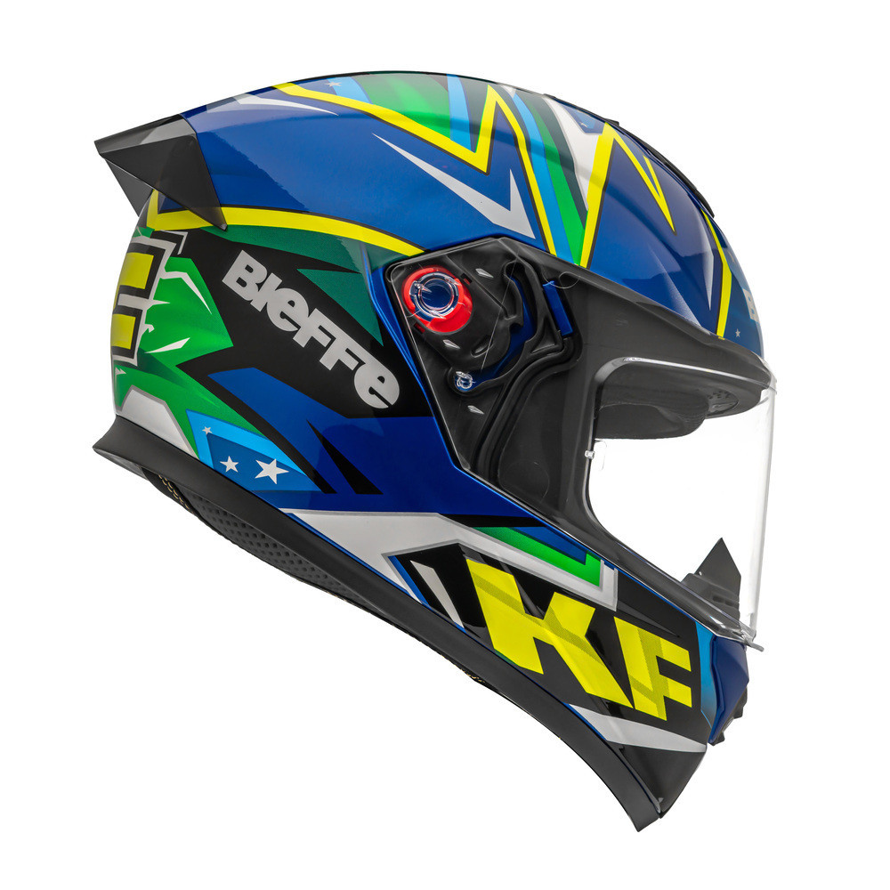 Capacete Moto Bieffe B12 KF Viseira Extra Colorida | Shopee Brasil