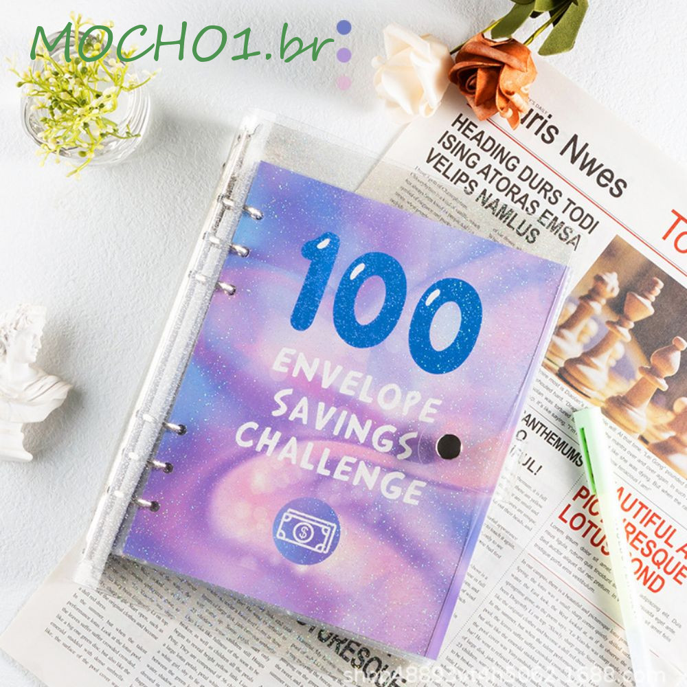 MOCHO1 100 Envelope Challenge Binder , Habit Cultivo Savings , Economia ...