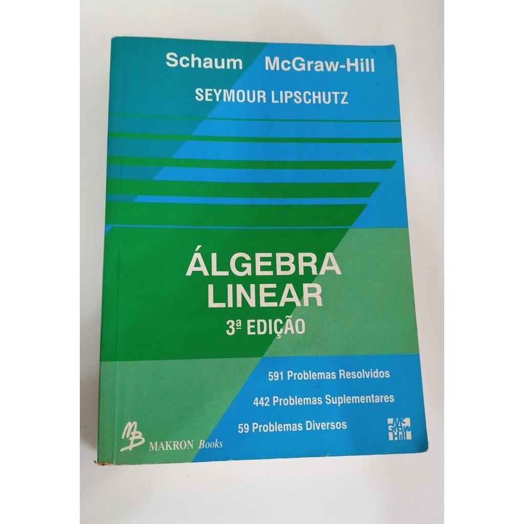 Álgebra Linear de Seymour Lipschutz | Shopee Brasil