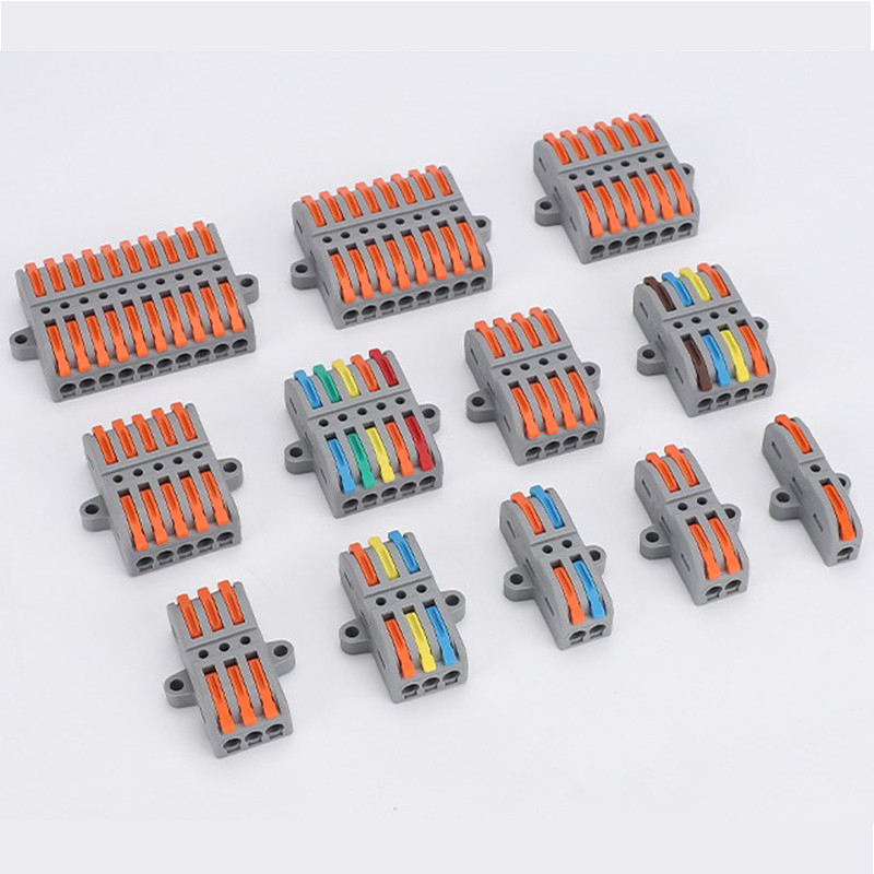 Conector do fio Mini Quick Terminal Blocos 2/3/5/6Pin Terminal Intermediário Universal Led ...