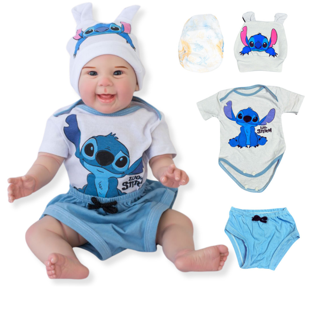 Bebê Reborn Menino Realista Original Corpo de Silicone Pode Banhar ...