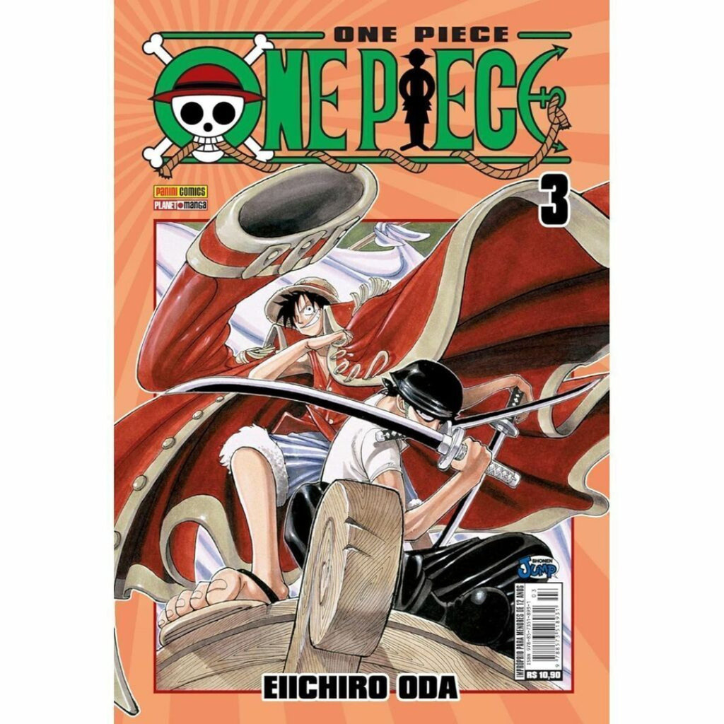 One Piece - Volume 3 - Eiichiro Oda - Editora Panini - Mangá Físico ...