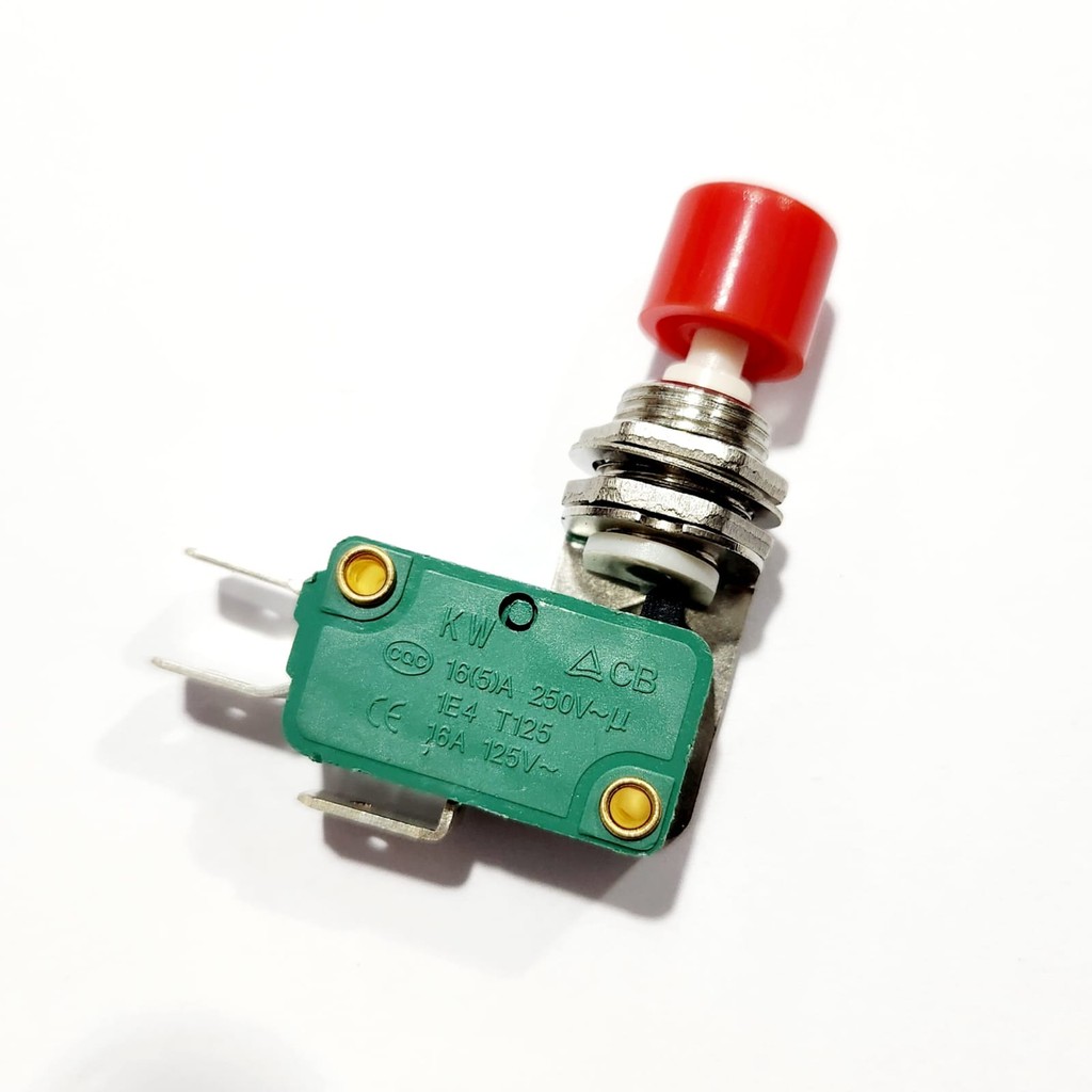 Chave Micro Switch e Push-Button NA/NF DS438 Vermelho | Shopee Brasil