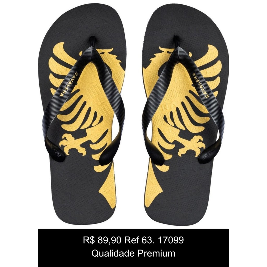 Sandalia Cavalera Preta E Dourada Qualidade Premium 17099 Shopee Brasil