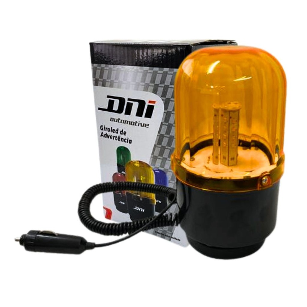 Giroflex Sinalizador Giroled De Advertência Magnético Âmbar Sinalização ...