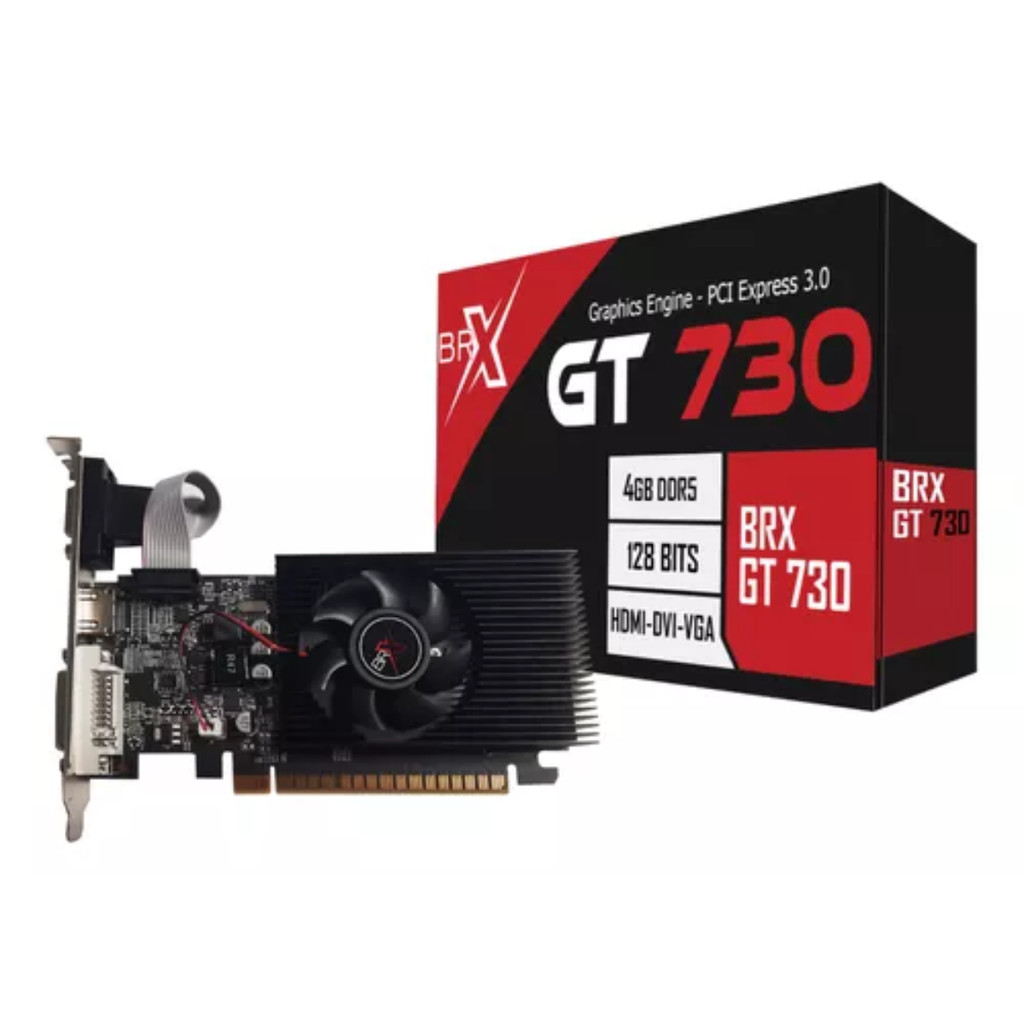 Placa De Video Geforce Gt 730 4gb Ddr3 128 Bits Brx | Shopee Brasil