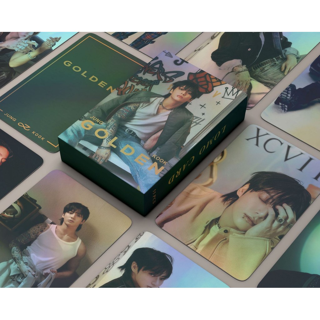 KPOP 55pcs/box BTS JUNGKOOK Laser Solo Photocards Cartão De Coleção De ... KPOP 55pcs/box BTS JUNGKOOK Laser Solo Photocards Cartão De Coleção De ...