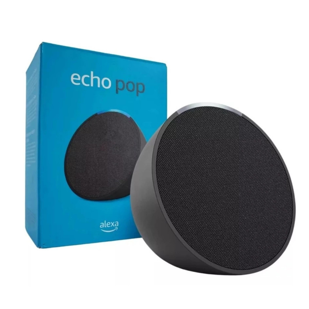Echo Pop Smart Speaker Amazon Alexa Assistente Virtual | Shopee Brasil