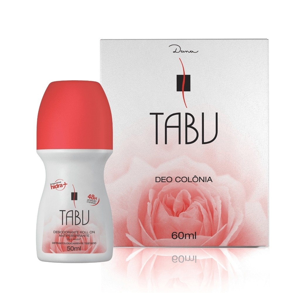 Kit 2 itens - Desodorante Roll-On Antitranspirante Tabu Tradicional ...