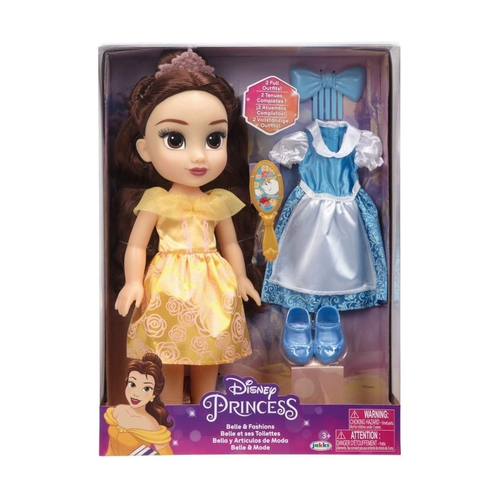 Boneca Infantil Princesas Disney Bella com Acessórios Multikids ...