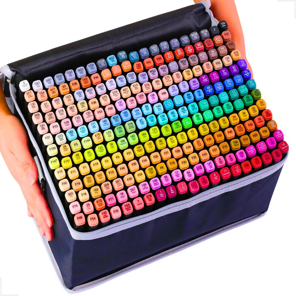 Maleta De Canetinhas Hidrográfica 168 Cores Para Desenho Kit | Shopee ...