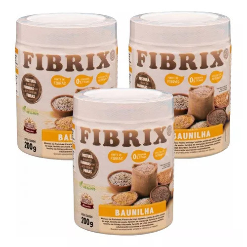 Fibrix Baunilha Regulador Intestinal Kit com 3 | Shopee Brasil