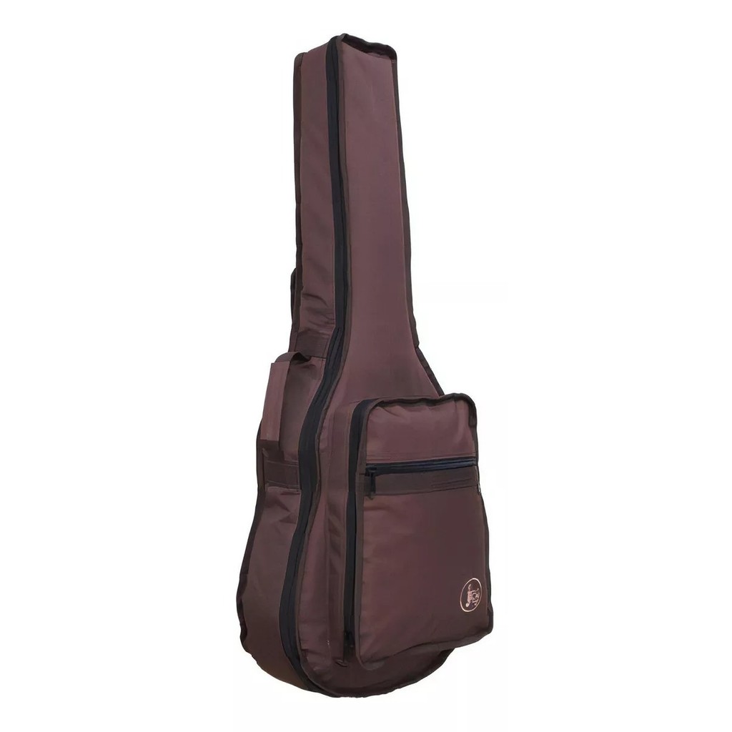 Capa Violão Folk Extra Bolso Cargo Nylon 600 Marrom | Shopee Brasil