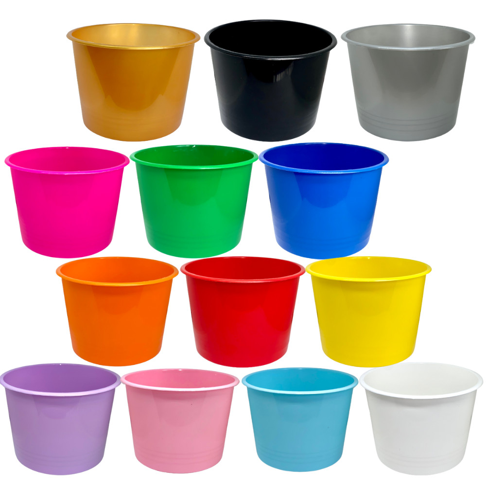 Kit 30 Balde 1,5l AZUL BEBE E ROSA BEBE | Shopee Brasil