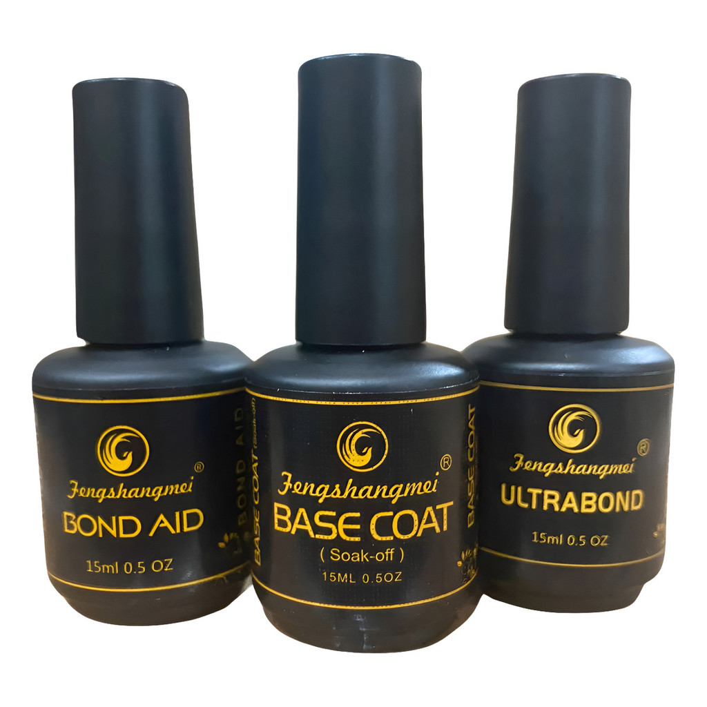 Kit Fengshangmei Bond Aid Base Coat Ultrabond Para Unha Gel | Shopee Brasil