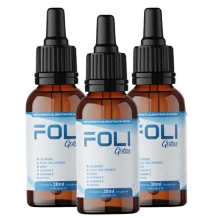 Foli gotas 30ml 3 frascos | Shopee Brasil