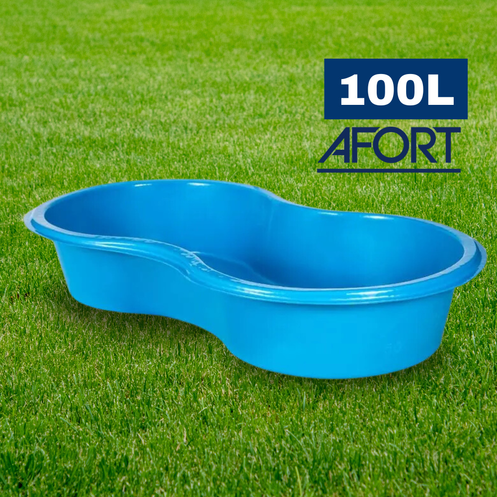 Piscina Feijão Infantil 100 Litros Azul Sem Tampa Caixa Multiuso ...