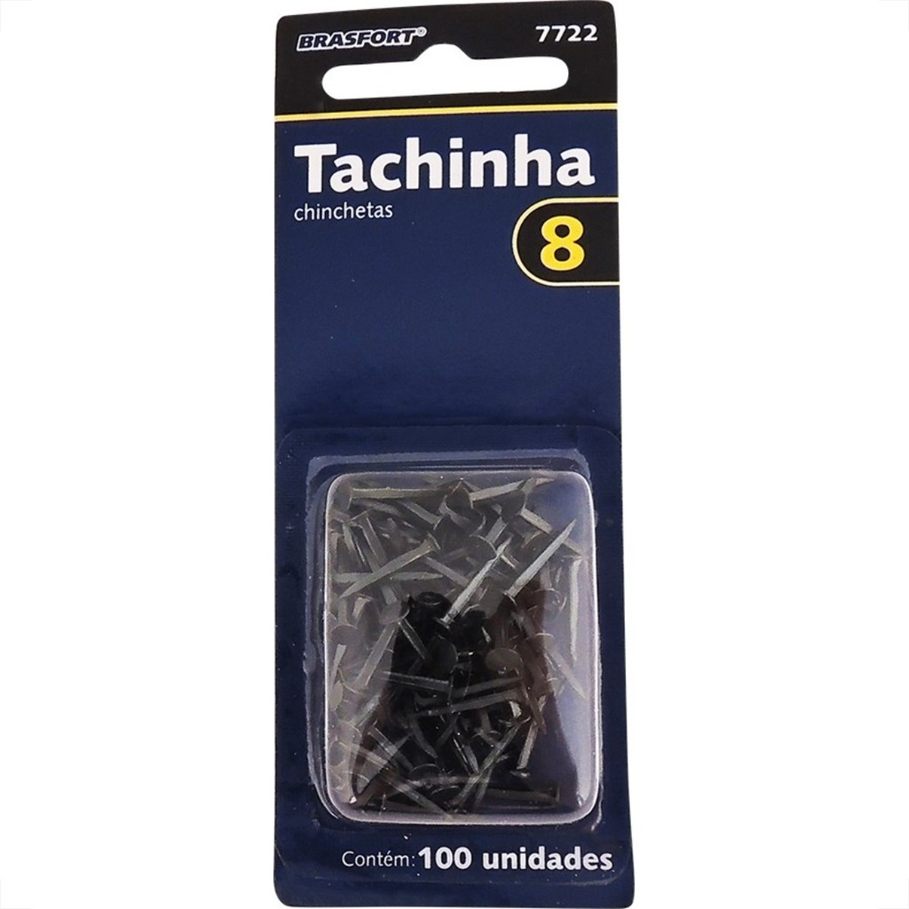 Cartela Tachinha Brasfort 08 Com 100 Pecas 7722 | Shopee Brasil