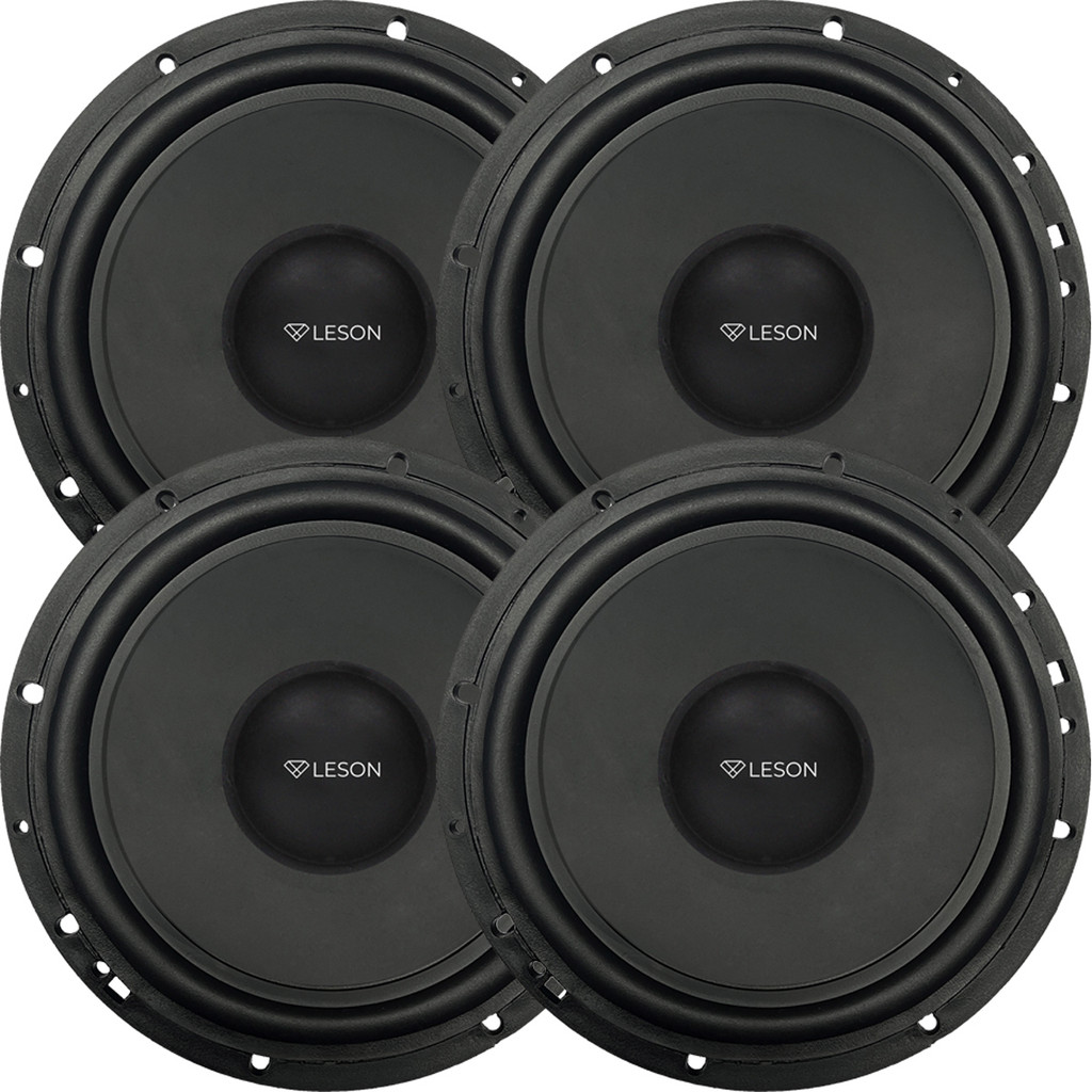 Kit 4 Auto-Falantes 6 Pol D-Bass 200w Médio Grave Leson | Shopee Brasil